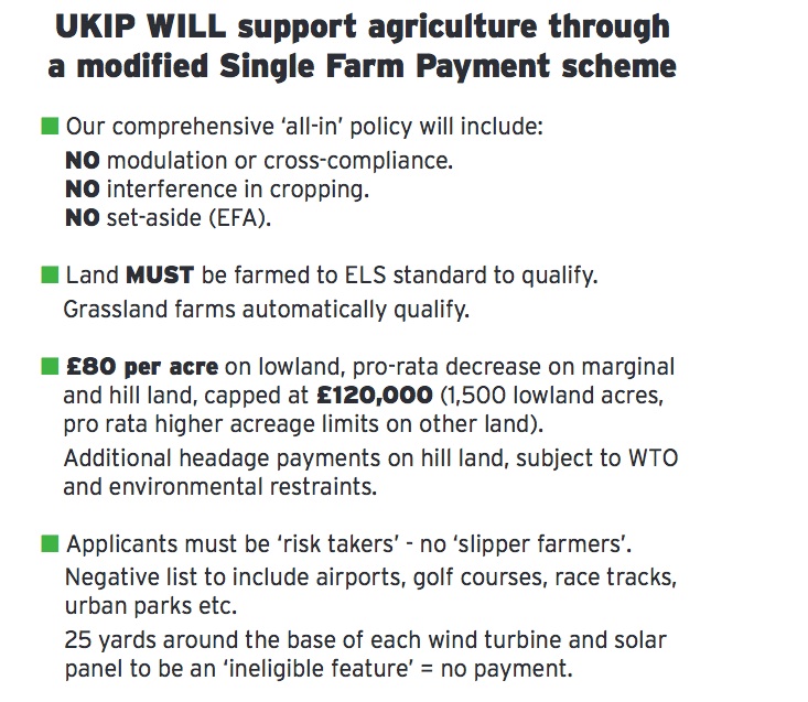 UKIPs policy for farm subsidies: strip away all environmental ...